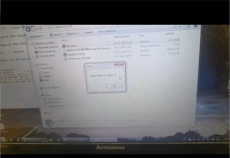 Fix Mazda Patch Installation Failure: "Failed. Please Try Again" – VXDIAG Official Website