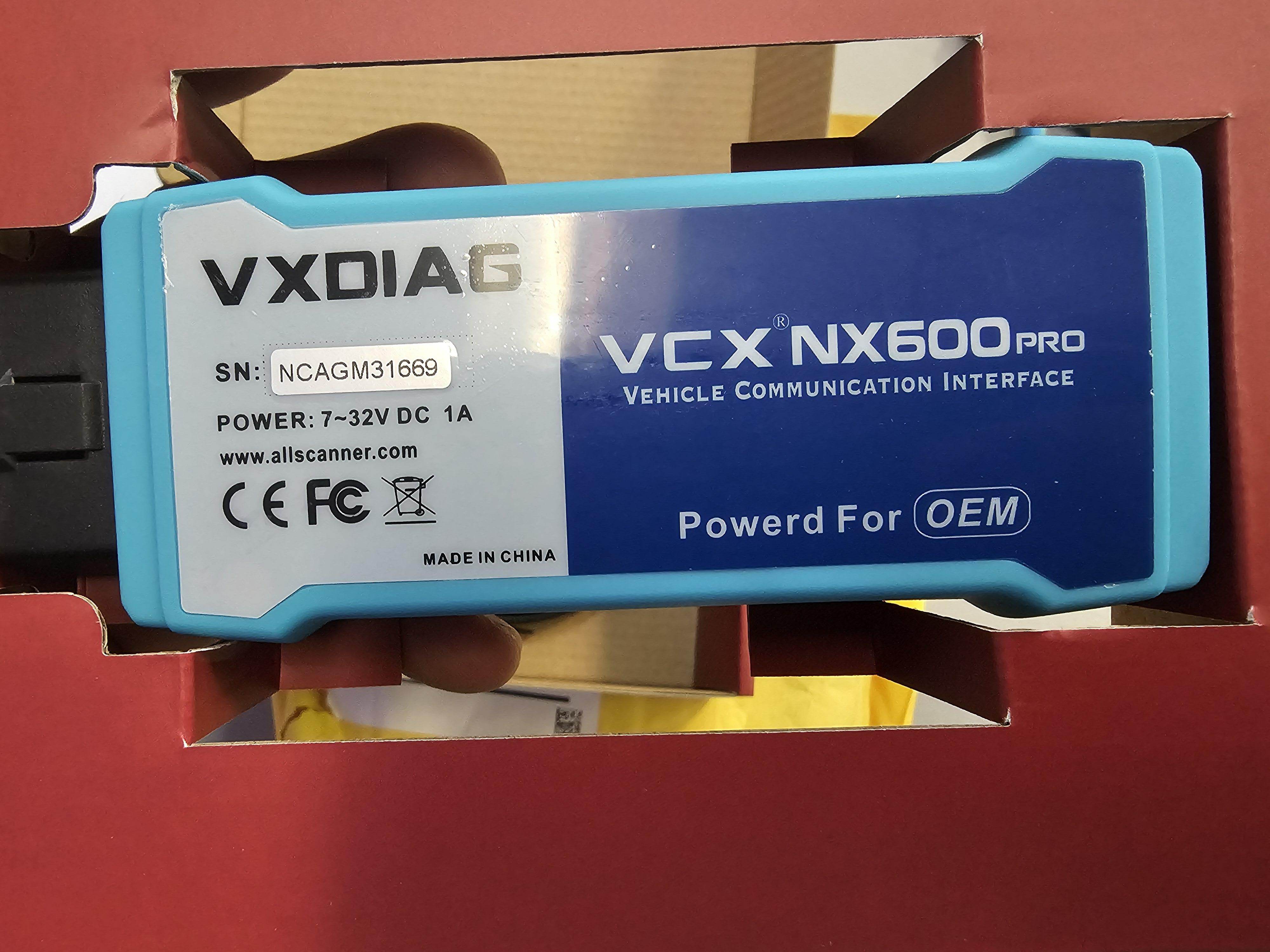 VXDIAG NANO GM VCI No selected default device detected MDI, MDI2, or ...