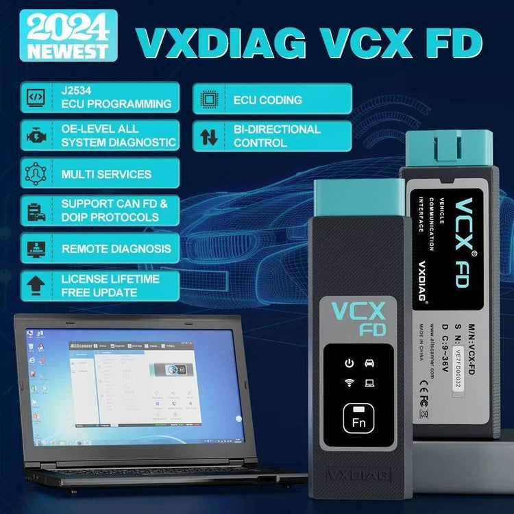 VXDIAG VCX FD for GM & Ford/Mazda 2 in 1 - OBD2 Diagnostic Tool ...